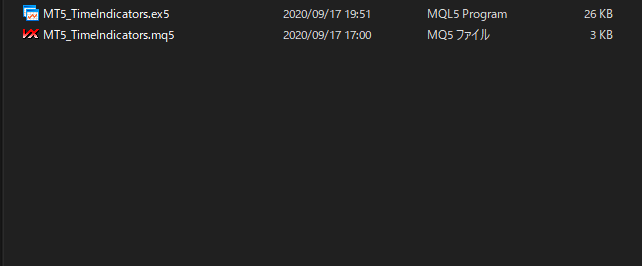 MQL5 | タイムインジケータ│PGming->Ctrl